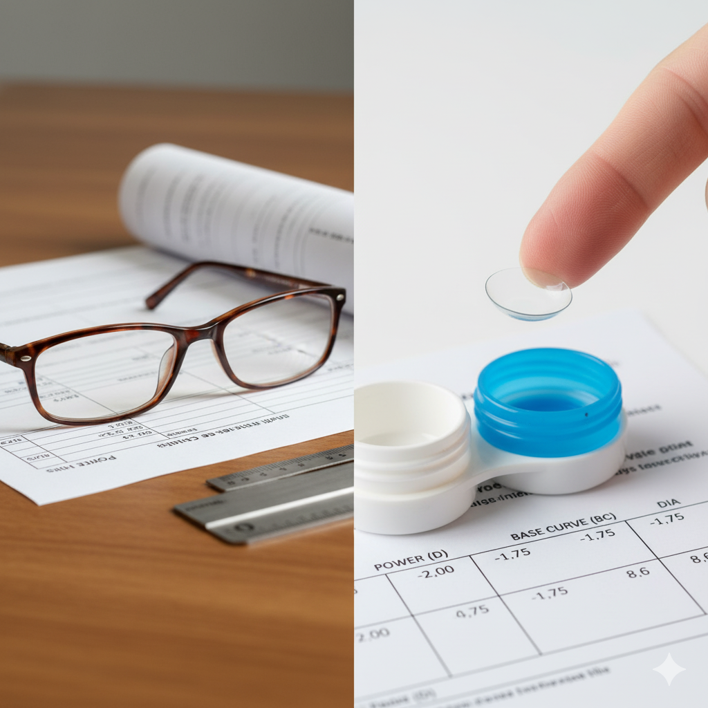 Why Your Eyeglass and Contact Lens Prescriptions are NOT the Same | The ...